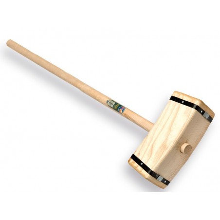 Sleg van hout goot model met ronde Atlas steel 100 cm - Atlas ...